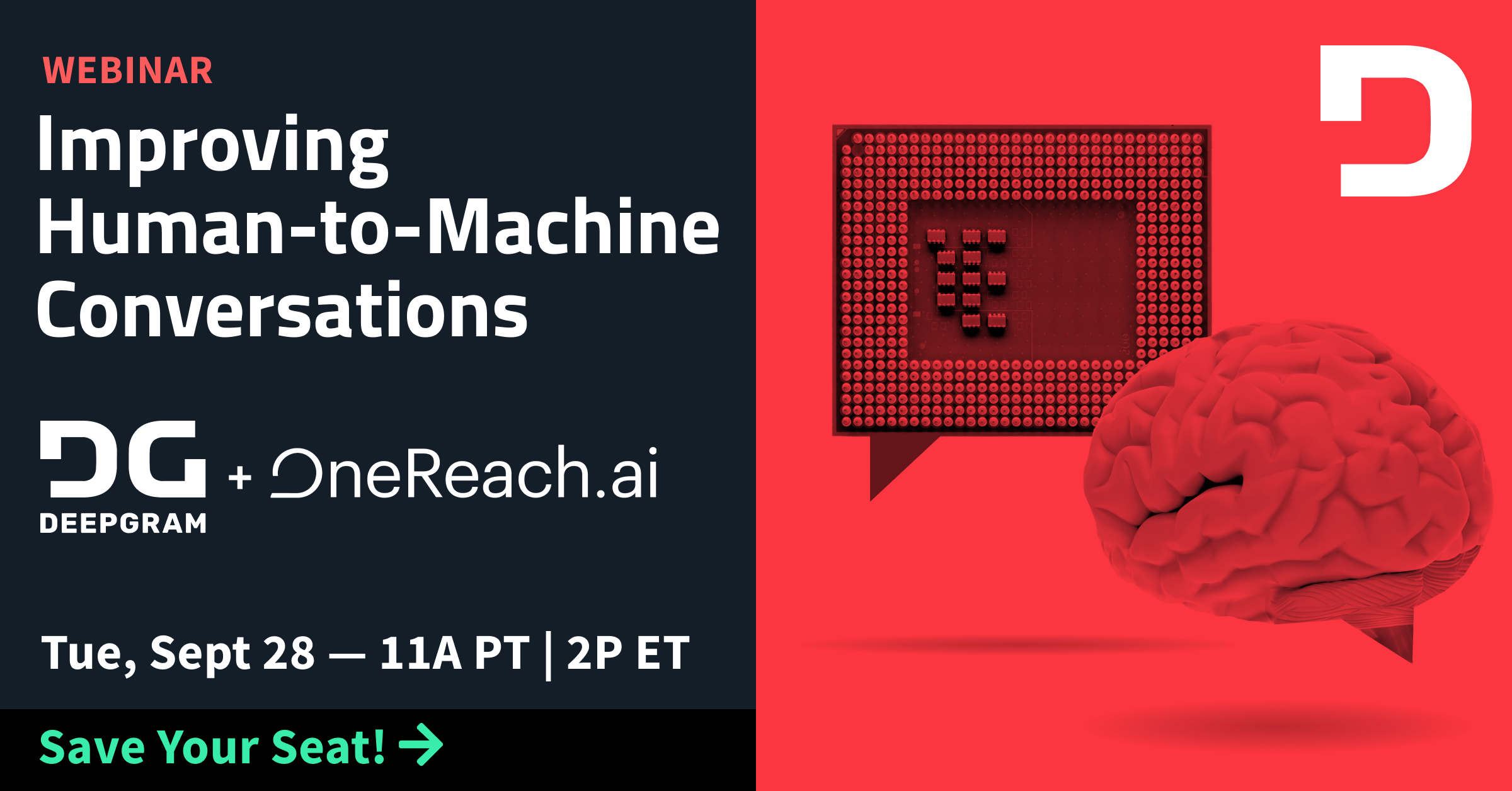 Webinar | Improving Human to Machine Conversations | Deepgram & OneReach.ai